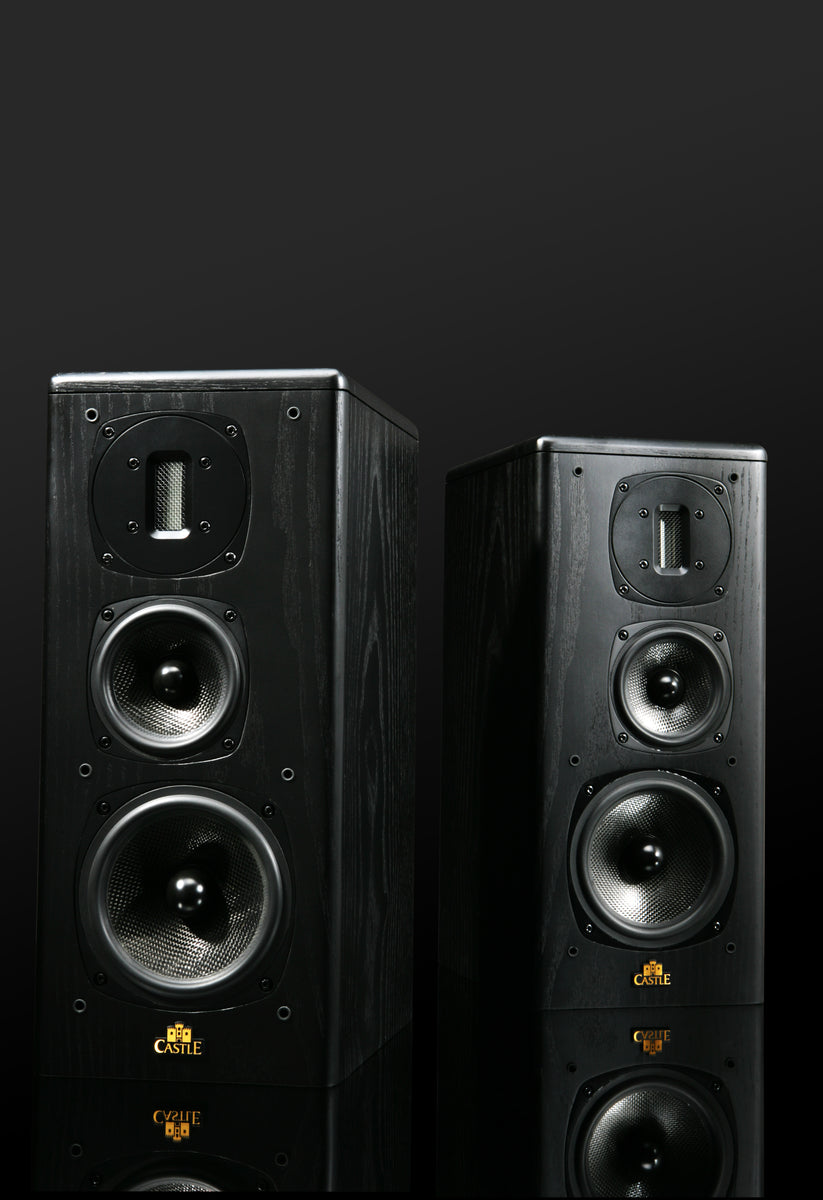 Castle Avon 2 coppia diffusori da stand 3 vie tweeter a nastro linea d ...